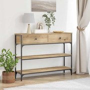 vidaXL Konzolový stolek 100 x 25 x 75 cm kompozitní dřevo [863512] Barva: dub artisan