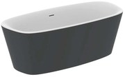 Ideal Standard Dea - Volně stojící vana 180x80 cm, matná bílá/matná černá K8721V3