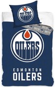 Hokejové ložní povlečení NHL Edmonton Oilers - motiv Shields - 100% bavlna renforcé - 70 x 90 cm + 140 x 200 cm
