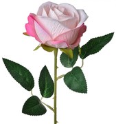 Umělá květina růžová růže Rose Pink - Ø 8 * 52 cm