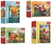 Trefl Minipuzzle dinosauři 4 druhy, 54 dílků