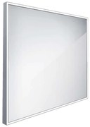 Nimco - Zrcadlo s LED osvětlením, 70x70 cm, hliník ZP 13077