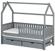 Posteľ Domček Monkey 90x200 grey