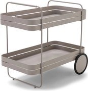 Kovový servírovací stolek na kolečkách 74x42 cm Gin & Trolley – Spinder Design