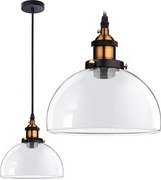 Toolight - Závěsné skleněné stropní svítidlo Verto C, čiré sklo, OSW-00138