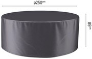 Platinum designové zahradní ochranné plachty na nábytek AeroCovers (Ø250 cm)
