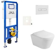 Cenově zvýhodněný závěsný WC set Jika do lehkých stěn / předstěnová montáž+ WC Glacera Ava SIKOJSAVA1