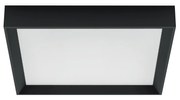 Linea Light 8329 Tara_Q, černé stropní svítidlo, 31W LED 3000K, 40x40cm