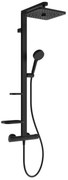 Ideal Standard Ceratherm ALU+ - Sprchový set s termostatem, 26x26 cm, 2 proudy, hedvábná černá BE210XG