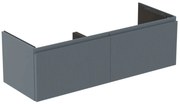 Ideal Standard Finesse - Umyvadlová skříňka, 120x44x37 cm, 2 zásuvky, Ribbed Matt ashblue E3389UQ