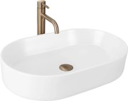 Rea Nadia, umyvadlo na desku 610x385x120mm, bílá matná, REA-U9657