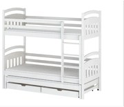Legno Dětská patrová postel Alena bílá Rozměr (cm): 80x160