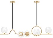 Toolight Stropní svítidlo Gold APP1023-5CP