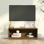 TV skříňka medově hnědá 90 x 35 x 35 cm masivní borové dřevo