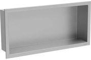 Mexen X-Wall-R vestavěná polička s límcem 45 x 20 cm, inox - 1910452010