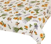 Bellatex Ubrus EMA Levandule fialová, žlutá rozměr 120x140 cm