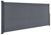 Juskys Boční markýza Dubai 500 x 180 cm tmavě šedá