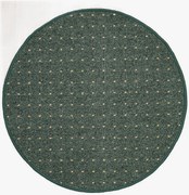 Condor Carpets, Kusový koberec Udinese zelený kruh, 57x57 (průměr) kruh, zelená, chodba / předsíň