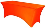 Elastický potah EXTREME na skládací stůl 180-183x76 cm VÍCE BAREV Barva ubrusu: ORANŽOVÁ / ORANGE