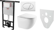 Alcaplast AM102/1120 Jádromodul komplet do bytových jader se závěsným WC RIMLESS Arco