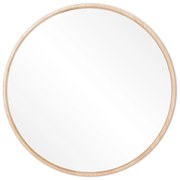 Nástěnné zrcadlo s rámem z masivního dubového dřeva Gazzda Look, ⌀ 32 cm