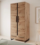 Dvoudveřová šatní skříň ARIA