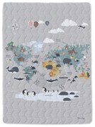 Prošívaná deka a povlak na polštář v sadě z bavlněného saténu 140x200 cm – Butter Kings
