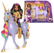 Figurky unicorn academy světelný jednorožec wildstar 28 cm s panenkou sophia 24 cm