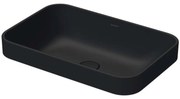 Duravit Happy D.2 Plus - Umyvadlová mísa zápustná, 60x40 cm, bez přepadu, antracit mat 2359601300