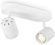 LED Stmívatelné bodové svítidlo MANU 2xGU10/5,8W/230V bílá
