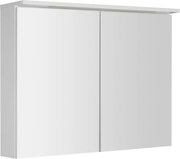 Aqualine Aqualine, KAWA STRIP Galerka s LED osvětlením 90x70x22cm, bílá, WGL90S