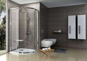 Ravak Pivot - Sprchový kout čtvrtkruhový PSKK3-90, 87-90 cm, chrom/čiré sklo 37677C00Z1