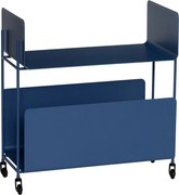 Kovový servírovací stolek na kolečkách 32x63 cm Ays – Hübsch