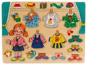 Drewmax 49 - Dřevěné puzzle s úchyty - Holčička