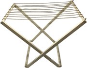 Designový sušák na prádlo v minimalistickém stylu – dřevěný rozkládací sušák, volně stojící