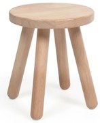 Dětská stolička z kaučukového dřeva Kave Home Dilcia, ø 24 cm