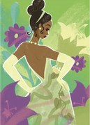 Komar Plakát Disney Princess Tiana in Green 50 x 70 cm