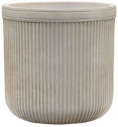 Baq Vertical Rib Cylinder Beige Ø 23 cm / V 24 cm