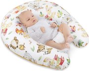 Bellatex Povlak na kojicí polštář na zip Bílá,Žlutá 180 cm, po obvodu