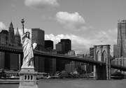 Fototapeta na zed' Brooklynský Most a Socha Svobody | 360 x 254 cm | DFTS1300