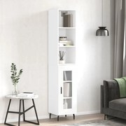 Skříň highboard bílá 34,5 x 34 x 180 cm kompozitní dřevo