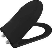 Sapho - WC sedátko Avva Slim, Soft Close, matná černá 100787-110