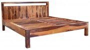 Indický nábytek - Postel Amba 180x200 z indického masivu palisandr Natural