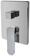 Mereo - Baterie pod omítku, pro 3 spotřebiče, s tělesem, chrom CBQ60157MC