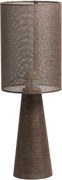 Hnědá stolní lampa s textilním stínidlem (výška 58 cm) Micky – Light & Living