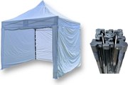 Nůžkový párty stan 3x3 m STEEL HEXAGON Barva opláštění (Zvolte variantu): 1A - BÍLÁ