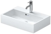 Duravit Vero Air - Umyvadlo 60x40 cm, s přepadem, otvor pro baterii, WonderGliss, bílá 23686000001