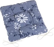 Bellatex Sedák DITA prošívaný 40x40 cm Kostička Modrá