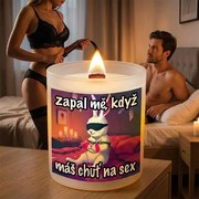 Ahome CZ Krásná svíčka s praskajícím knotem Zapal mě, když máš chuť na sex