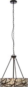 Kovové závěsné svítidlo se skleněným stínidlem ø 46 cm Waldorf – Premier Housewares